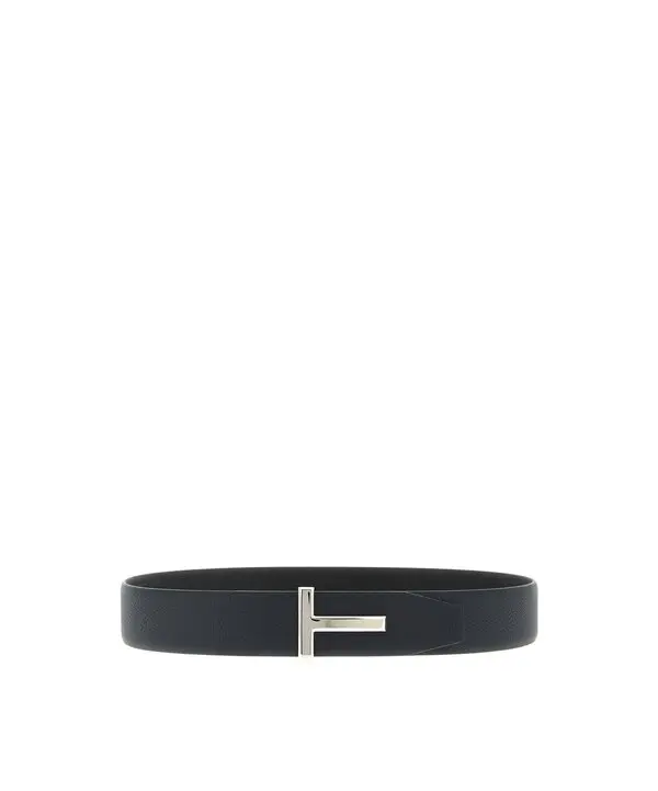 TOM FORD Hammered Reversible Leather Belt - Multicolor