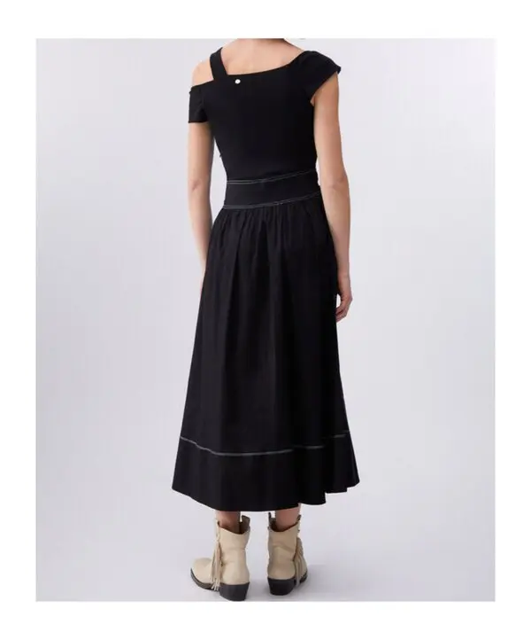 Liu Jo Belted Cut-out Midi Dress