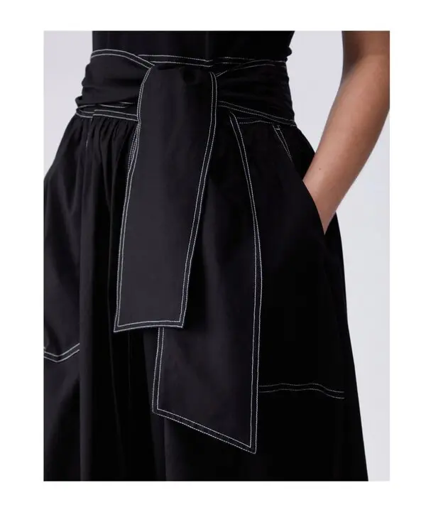 Liu Jo Belted Cut-out Midi Dress