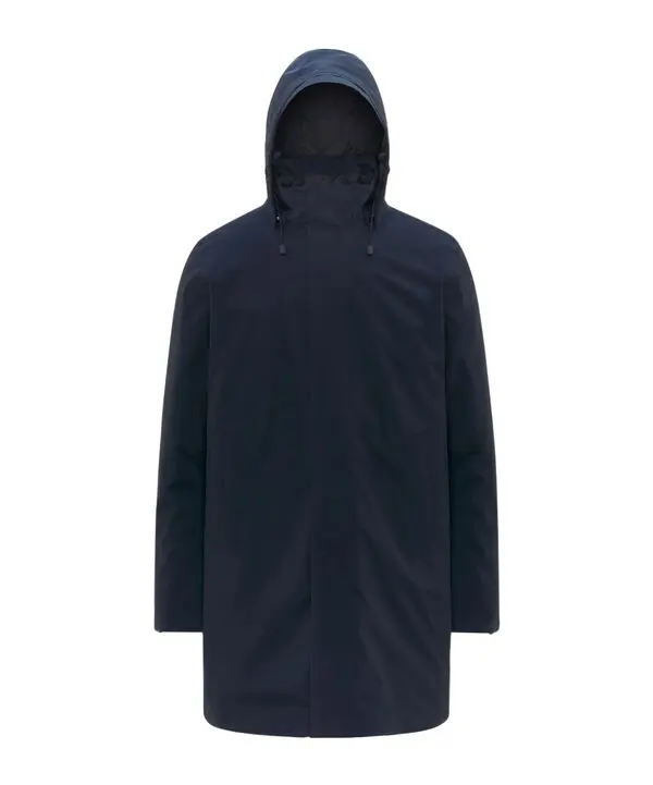 K-WAY Thomal Bonded Padded 3/4 Length Winter Jacket - Black