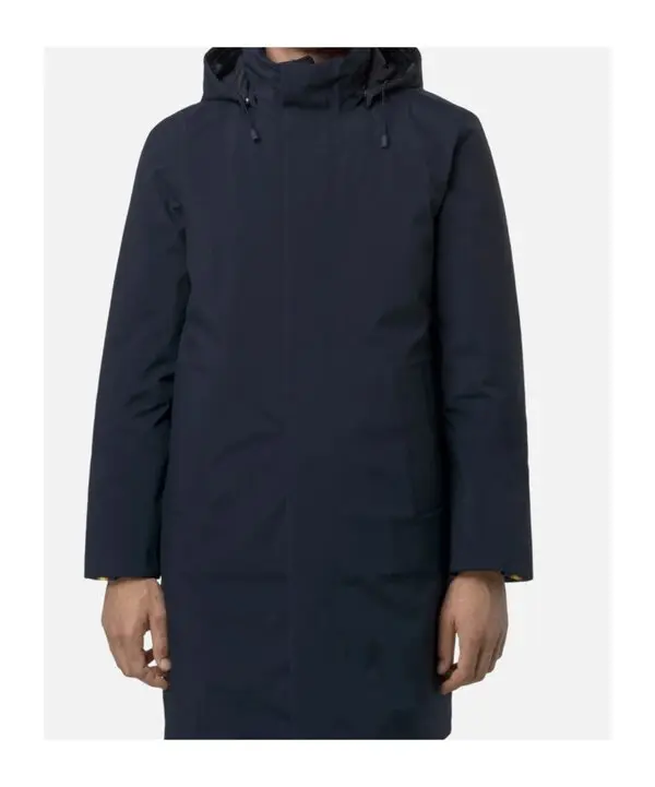 K-WAY Thomal Bonded Padded 3/4 Length Winter Jacket - Black