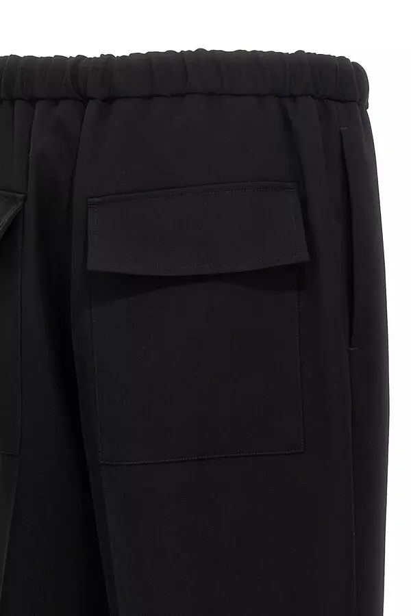 JIL SANDER Elastic-waist Wool Trousers