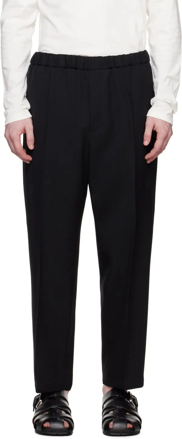 JIL SANDER Elastic-waist Wool Trousers