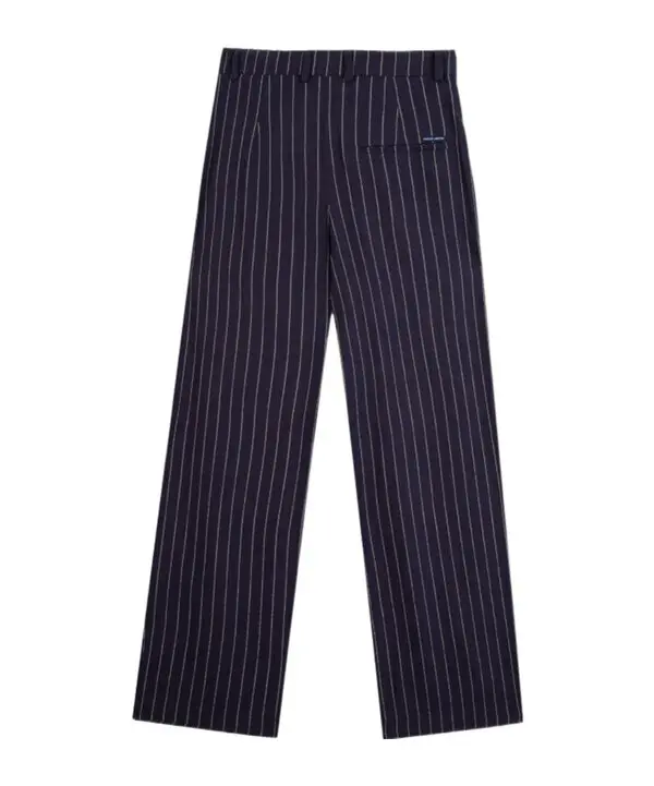 Maison Labiche Striped Pleated Wide-leg Trousers