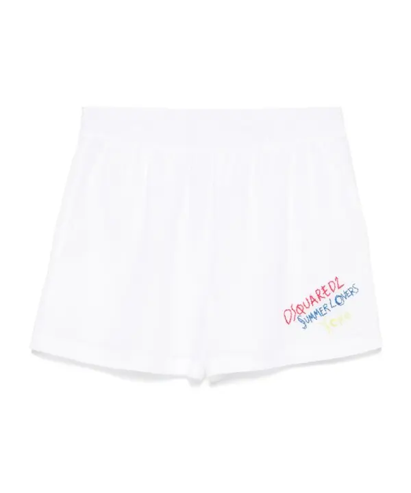 Dsquared2 Summer Lovers Baggy Shorts - White