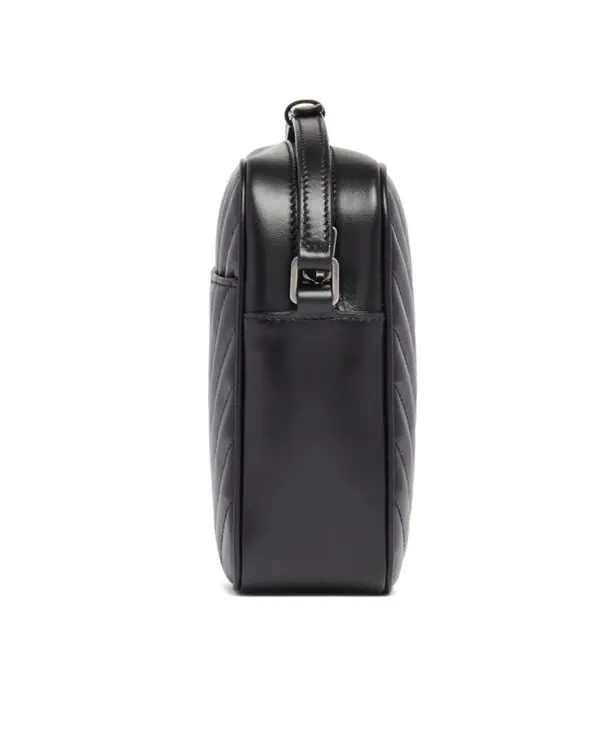 Saint Laurent Lou Logo Plaque Camera Bag - Black