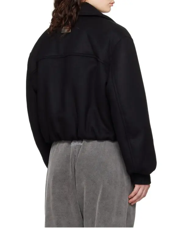 Acne Studios Zip-up Bomber Jacket With Lapel