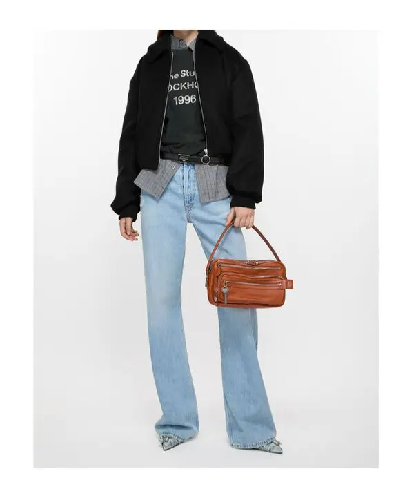 Acne Studios Zip-up Bomber Jacket With Lapel