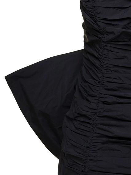 ROTATE BY BIRGER CHRISTENSEN Strapless Heart-shaped Neckline Mini Dress With Oversized Bow