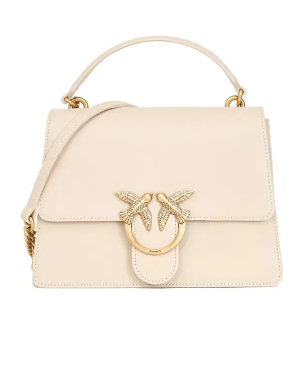 Pinko Classic Love One Top Handle Bag - Light Beige