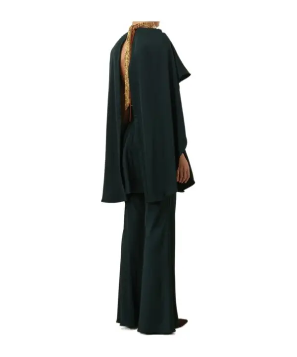 Zimmermann Eden Slouch Flare Pants - Deep Green