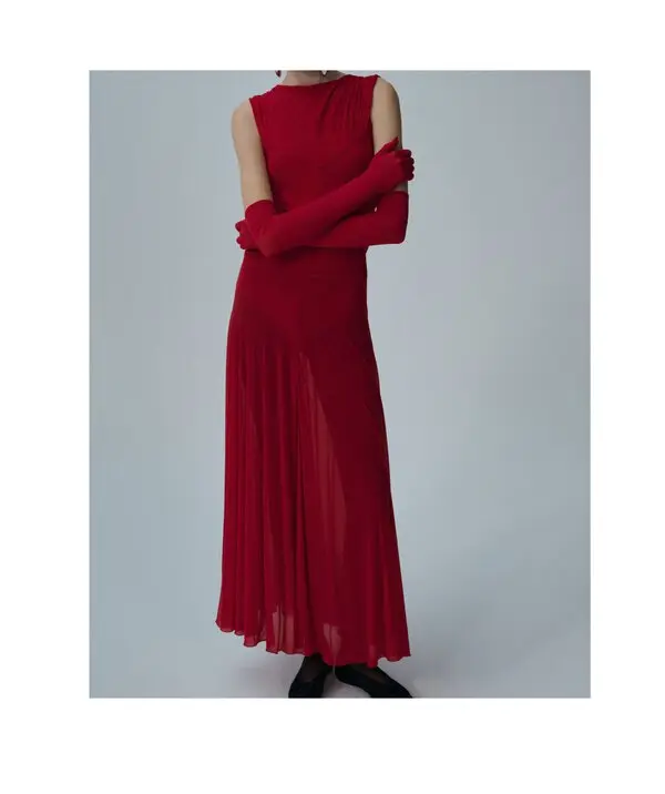 Magda Butrym Sleeveless Open Back Maxi Dress