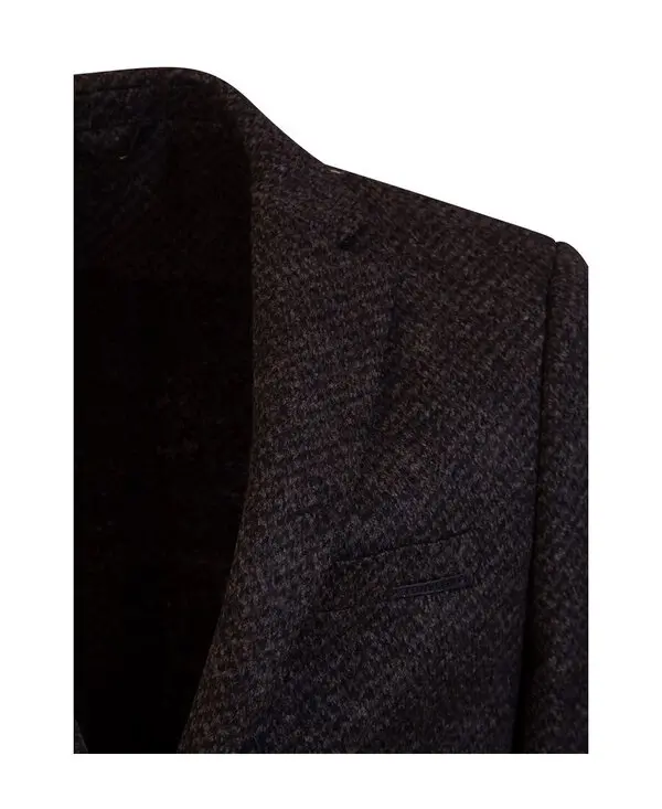 TONELLO Notched Lapel Jacket - Black