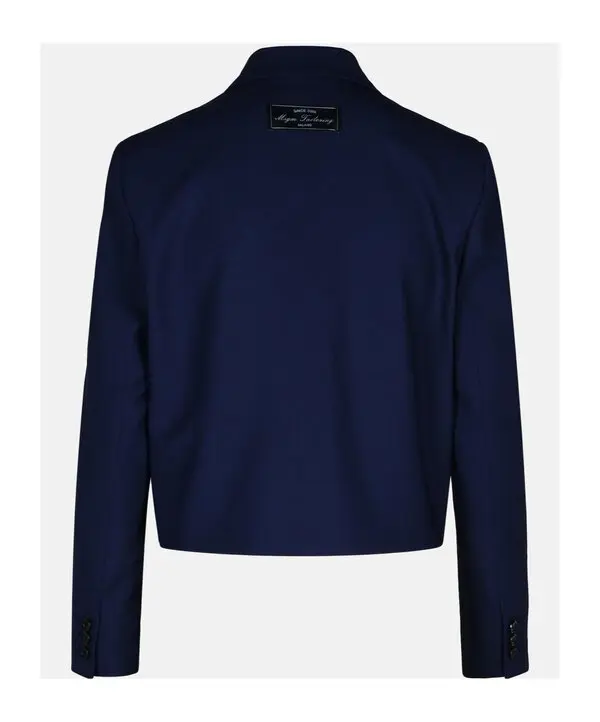 MSGM Buttoned Long-sleeve Cropped Blazer
