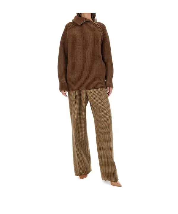 Dries Van Noten Asymmetrical Zip Turtleneck Jumper