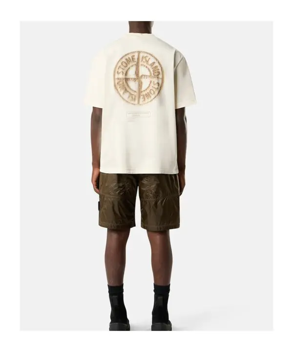 Stone Island Compass Printed Crewneck T-shirt
