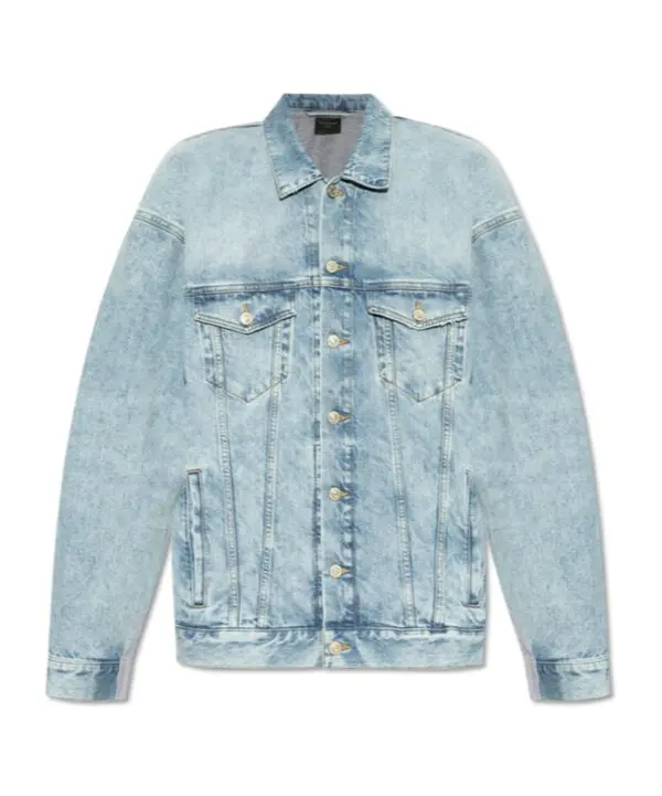 Balenciaga Bb Logo Denim Jacket