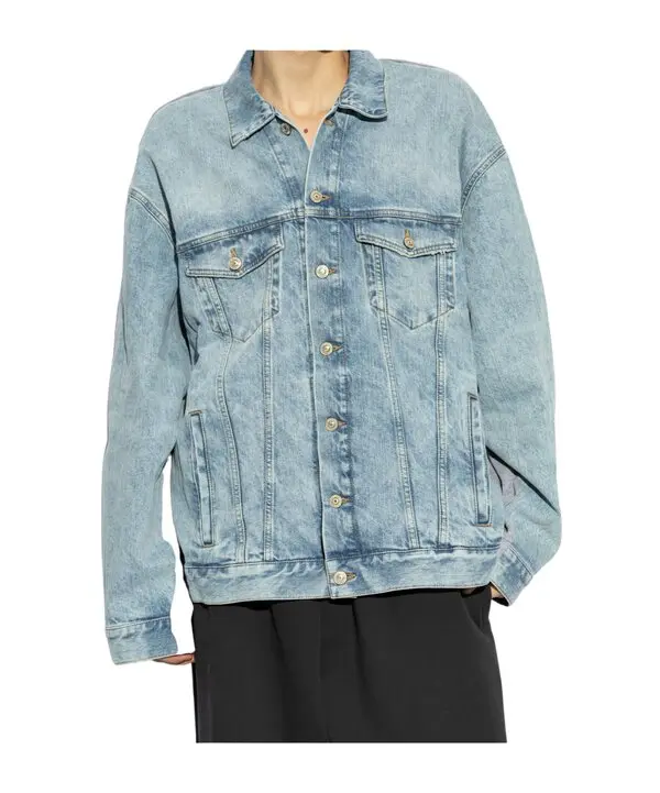 Balenciaga Bb Logo Denim Jacket