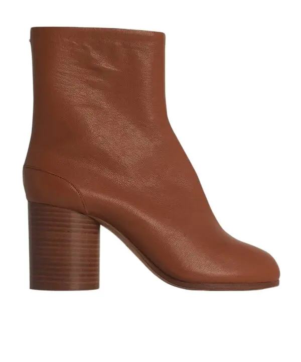 MAISON MARGIELA Tabi Ankle Boots With Cap Toe - Brown