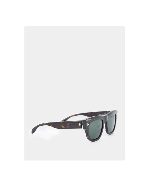 Alexander McQueen Tinted Square Frame Sunglasses - Green