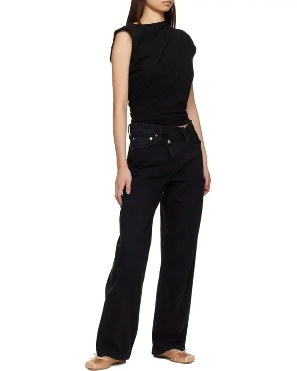 AGOLDE Arc Criss Cross Curved Leg Jeans
