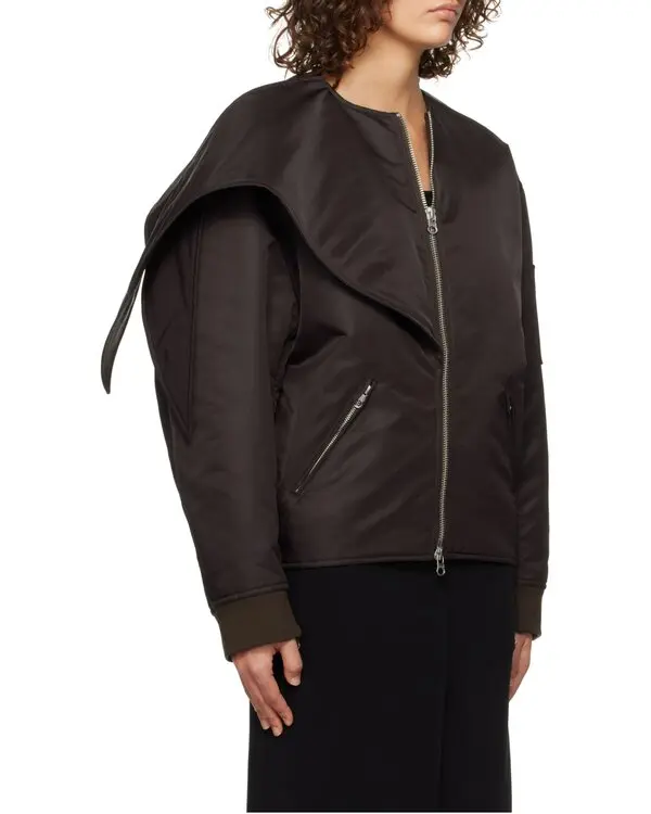 COURREGES Courrèges Oversized Bomber Jacket With Bow Collar