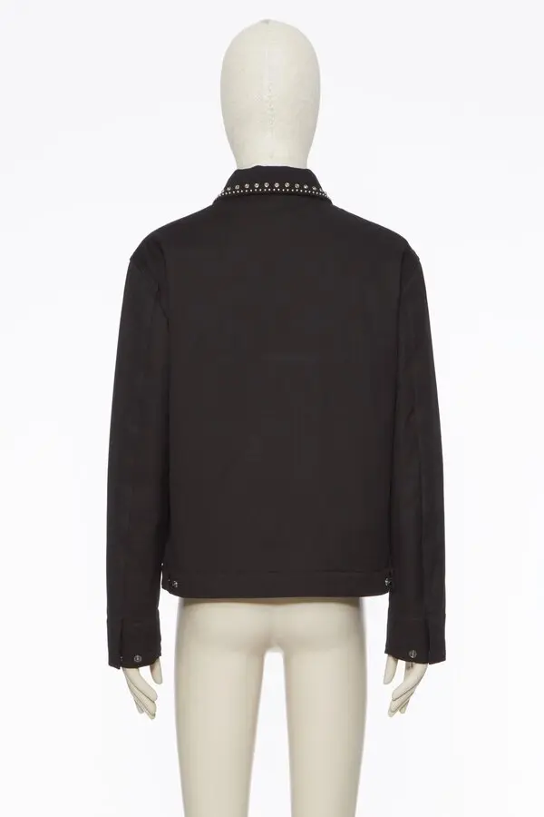 Valentino Garavani Embellished Collar Casual Jacket