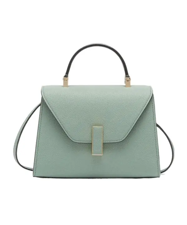 VALEXTRA Iside Foldover Micro Crossbody Bag - Eucalyptus Green