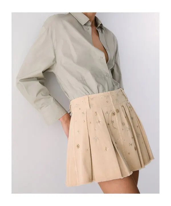 Liu Jo Poplin Shirt With Wide Sleeves And Drawstring Waist