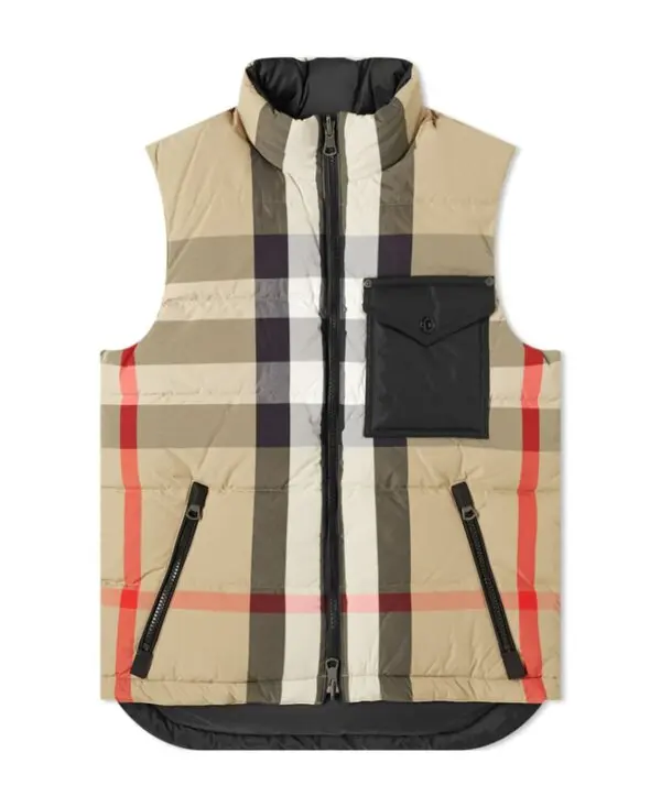 Burberry Reversible Padded Gilet - Nude