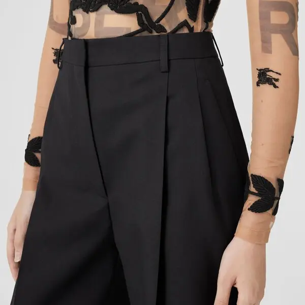 Burberry Wide Leg Tailored Trousers