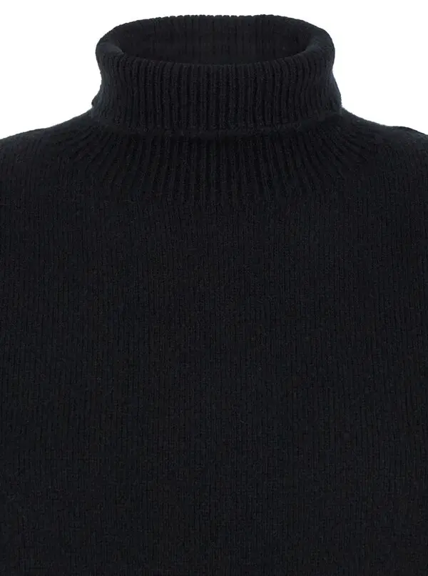 THE ROW Hepny Turtleneck Knitted Jumper - Black