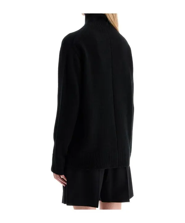 THE ROW Hepny Turtleneck Knitted Jumper - Black