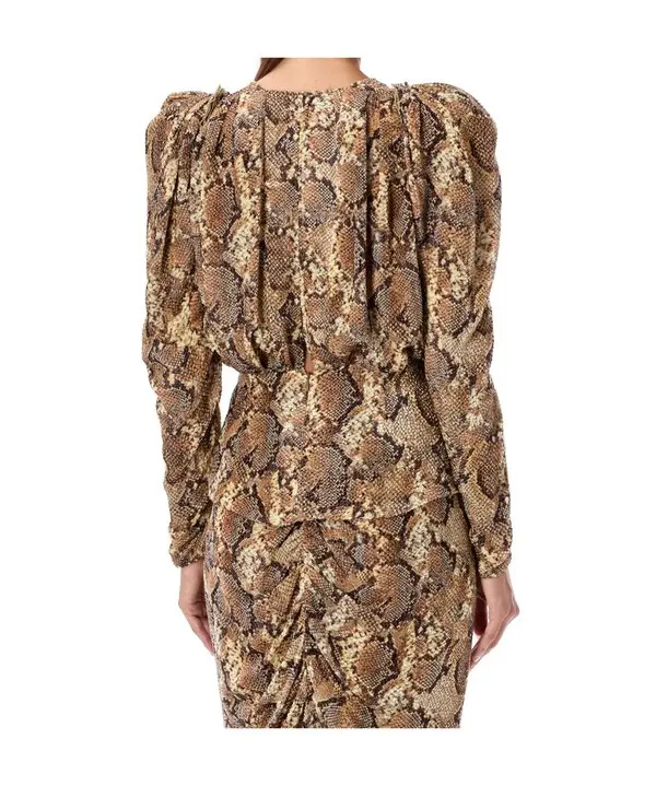 Isabel Marant Étoile Marlin Blouse V-neck, Long Sleeve