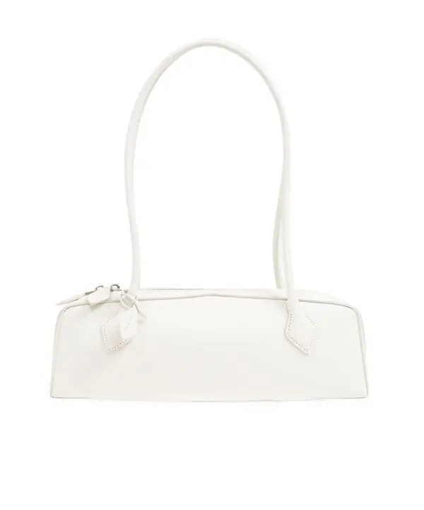 Alaïa Logo Shoulder Bag - Cream