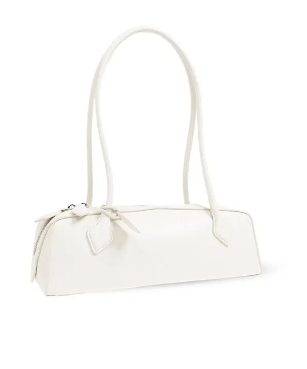 Alaïa Logo Shoulder Bag - Cream