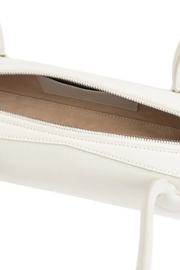 Alaïa Logo Shoulder Bag - Cream