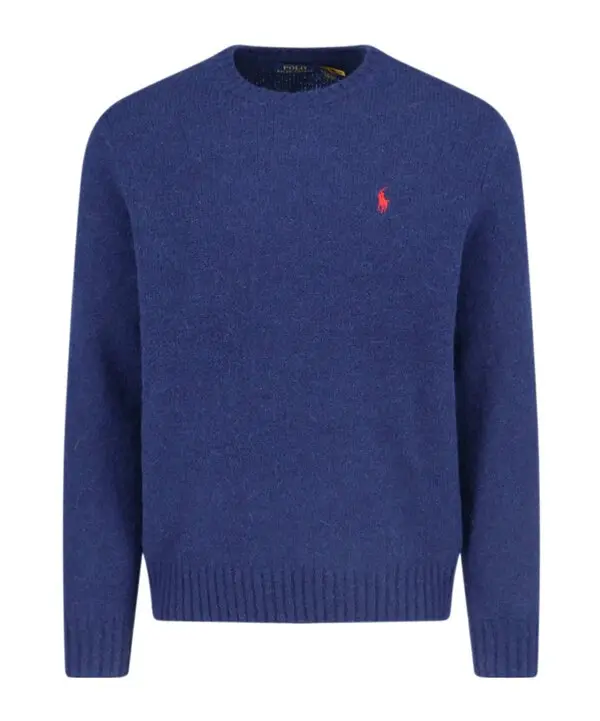 Polo Ralph Lauren Embroidered Crewneck Jumper - Brightnavy