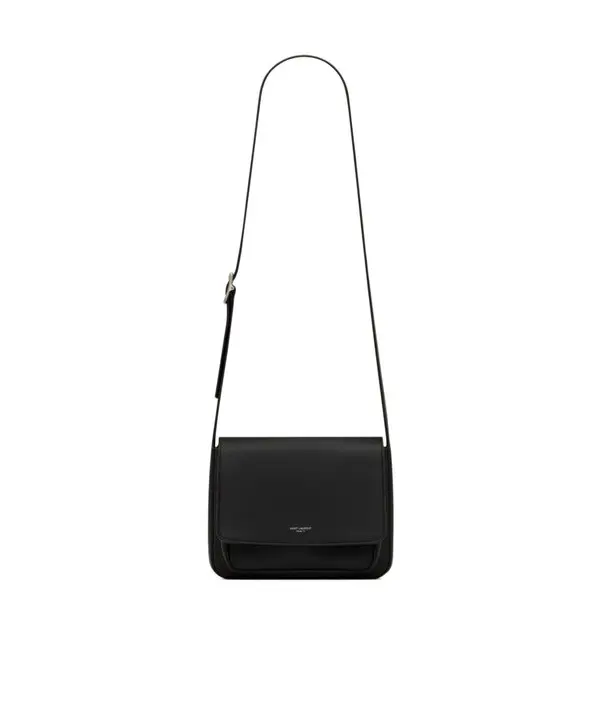 Saint Laurent Small Satchel In Smooth Leather - Black