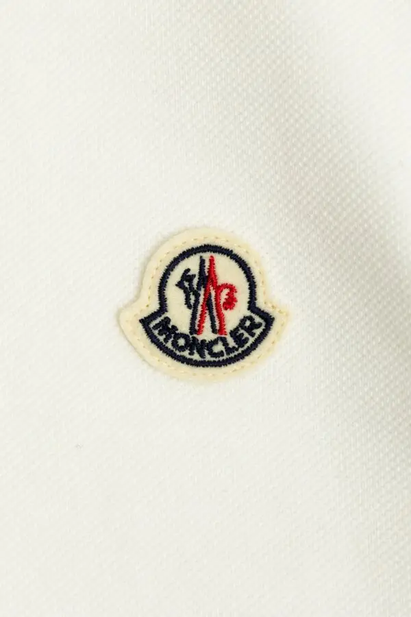 Moncler Piquet Polo Shirt With Logo Patches