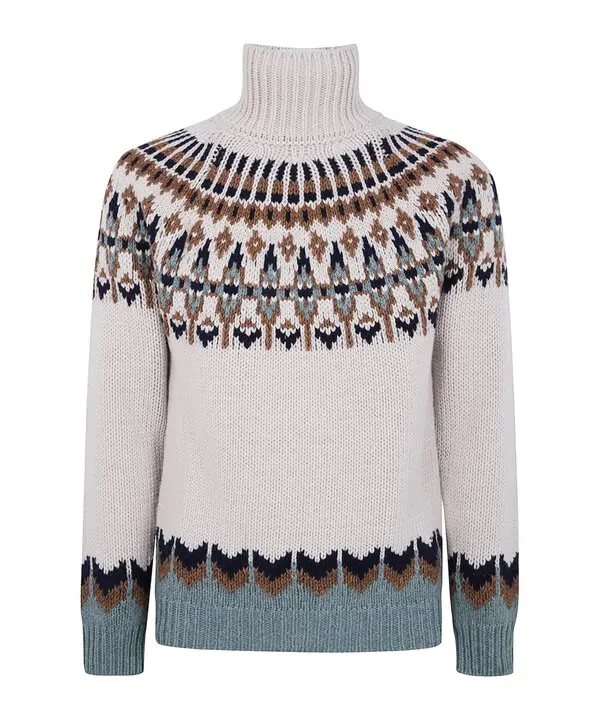 DONDUP Printed Turtle Neck Sweater