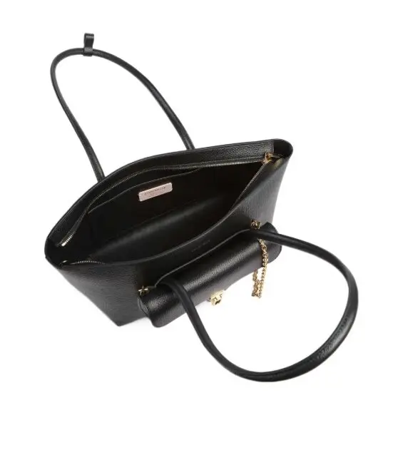 COCCINELLE Logo Printed Shoulder Bag - Black