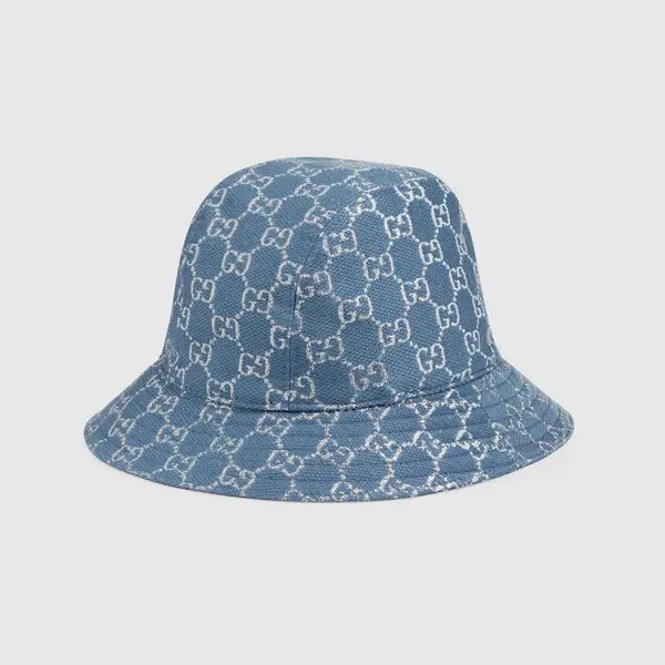Gucci Gg Lamé Bucket Hat