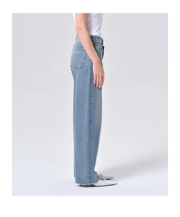 AGOLDE High-rise Straight-leg Jeans With Crisscross Waistband