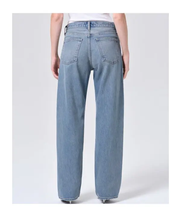 AGOLDE High-rise Straight-leg Jeans With Crisscross Waistband