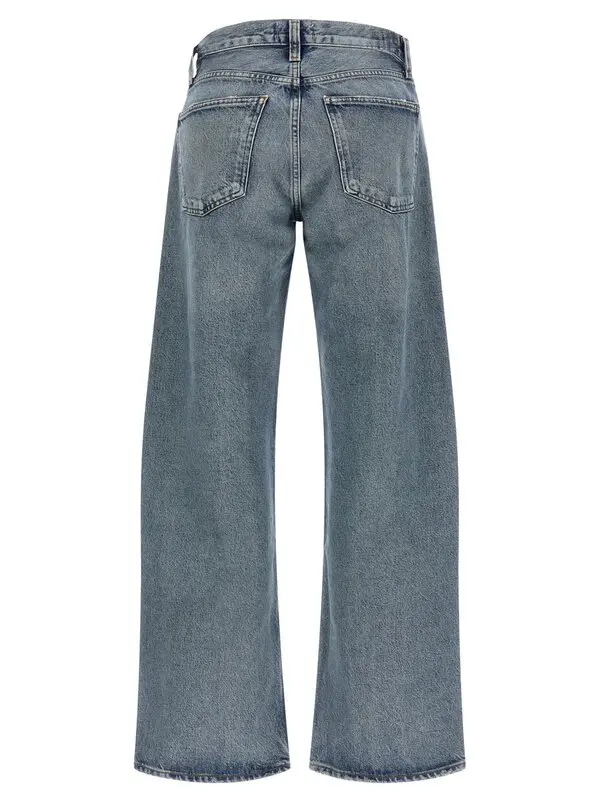 AGOLDE High-rise Straight-leg Jeans With Crisscross Waistband - No