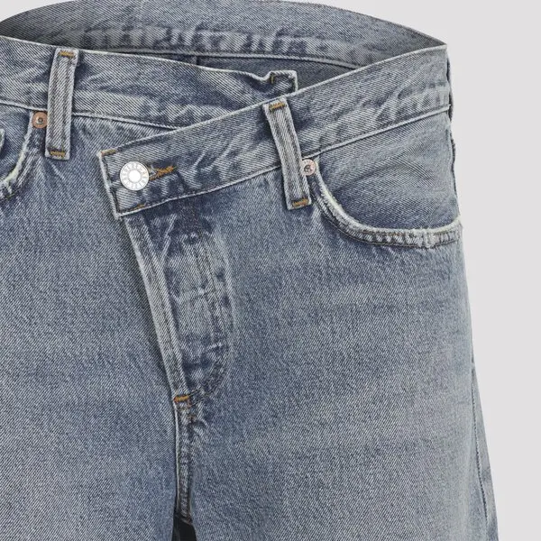 AGOLDE High-rise Straight-leg Jeans With Crisscross Waistband - No