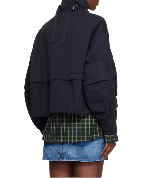 Alexander Wang Cropped Cargo Jacket - Black