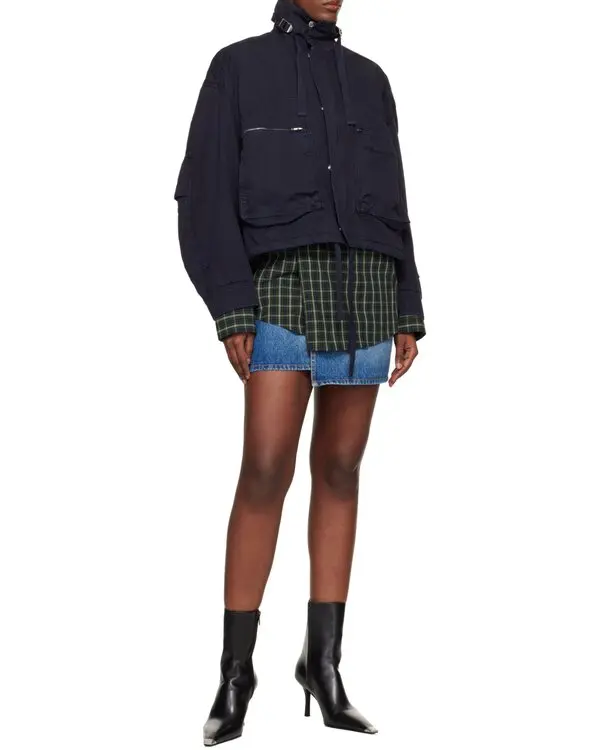 Alexander Wang Cropped Cargo Jacket - Black