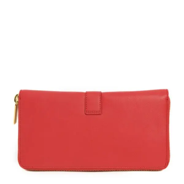 Saint Laurent Zip Wallet - Nude